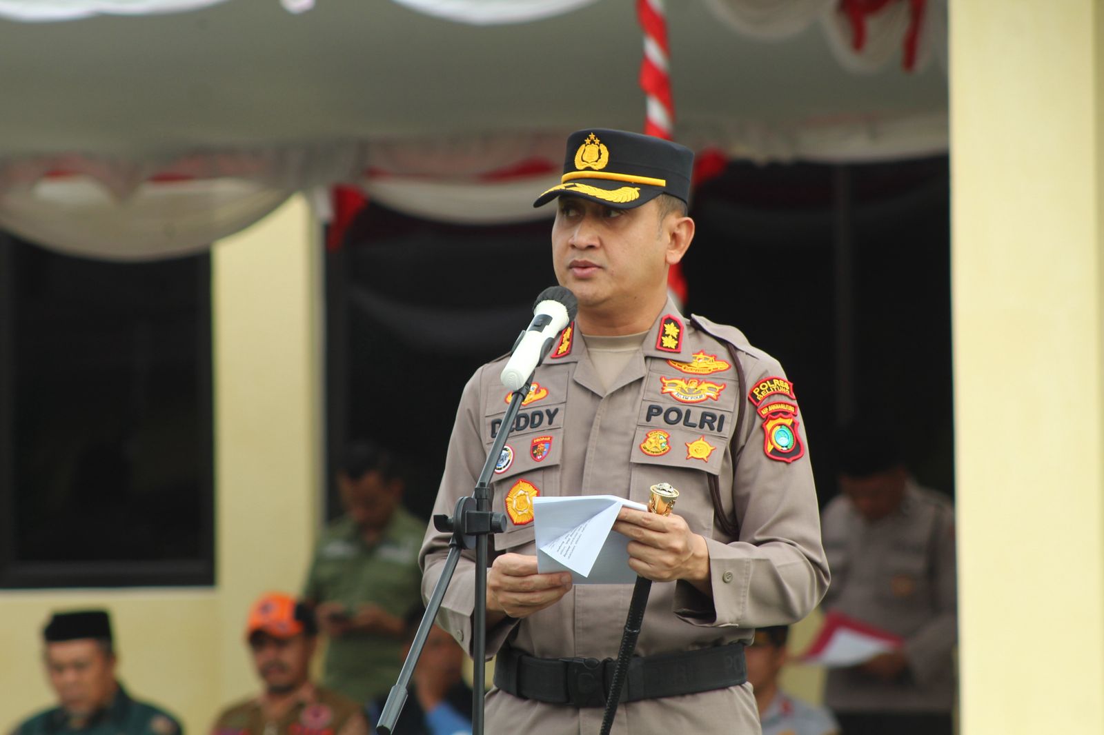 Kapolres Belitung Pimpin Upacara Gelar Pasukan Operasi Ketupat 2025