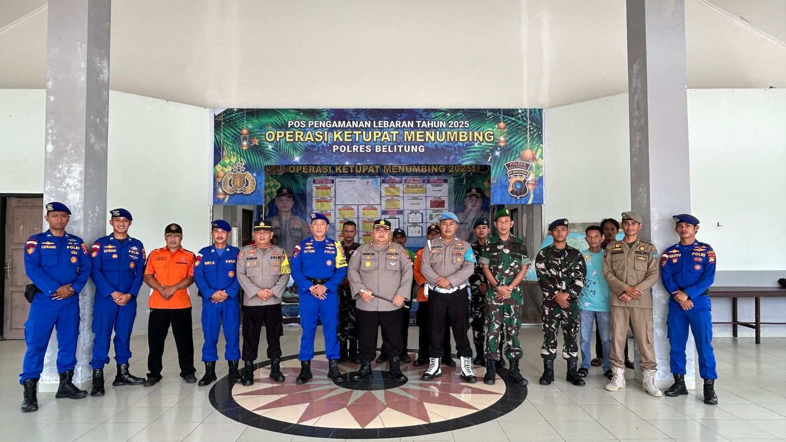 Kapolres Belitung, Tinjau Kesiapan Pos PAM Operasi Ketupat Menumbing 2025